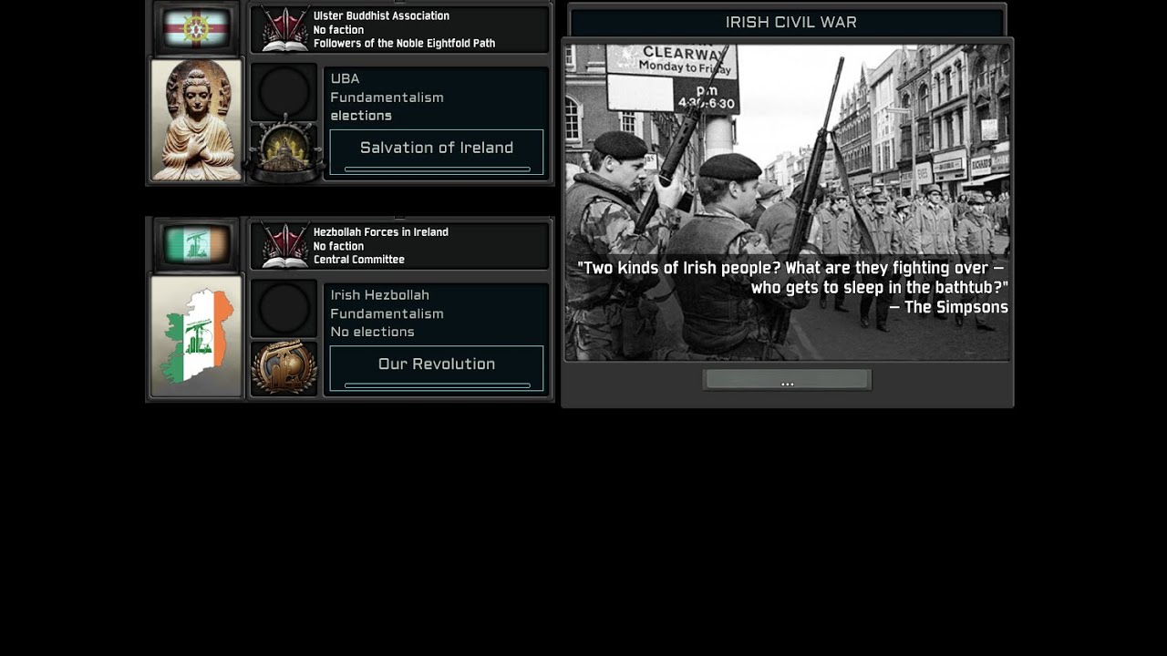 TNO Custom Super Event: Irish Civil War - YouTube
