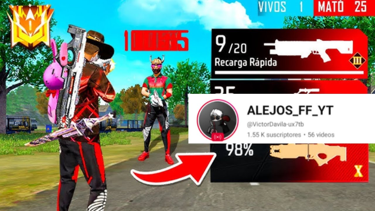 Colaboración con el youtuber Víctor y jugando free fire con mi ...