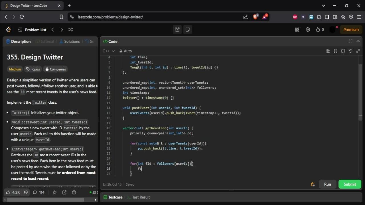 leetcode-355 - YouTube