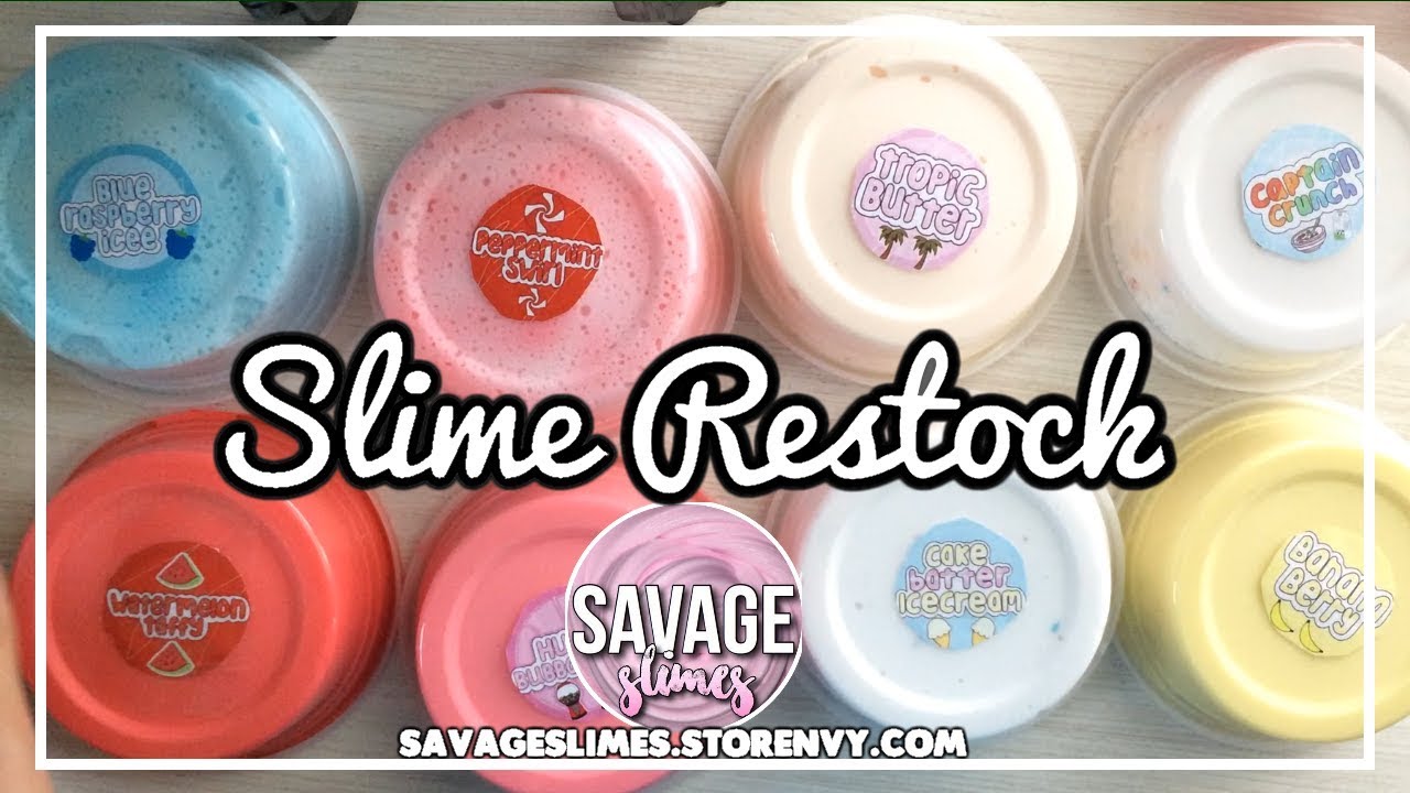 SAVAGE SLIMES SLIME RESTOCK - SEPTEMBER 20th - YouTube