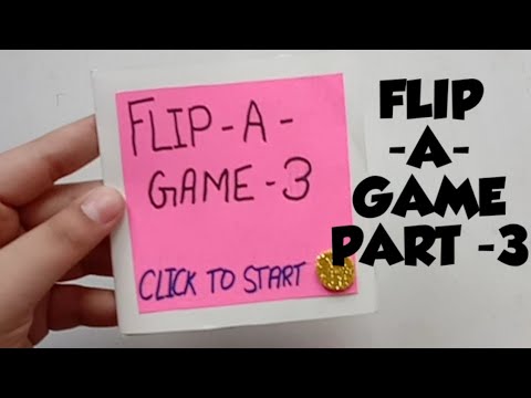How to make FLIP-A-GAME part 3 | How to make paper games | Simple ...