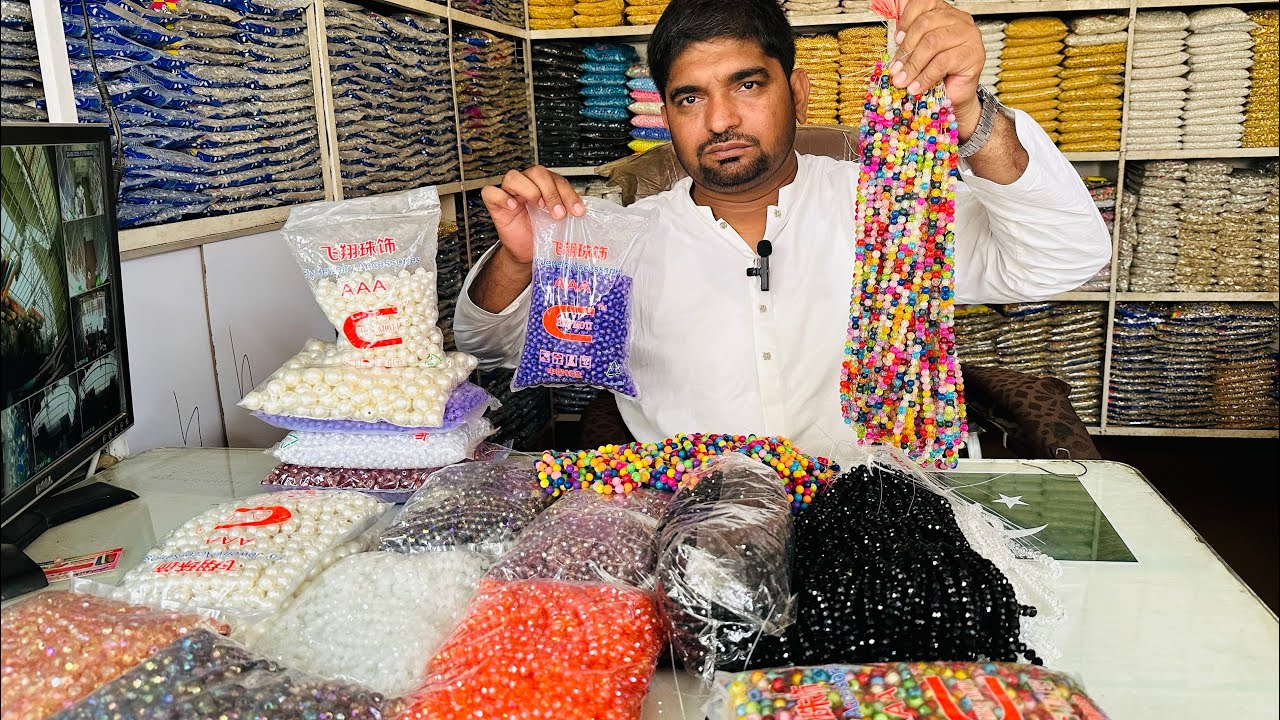 Crystal Moti 8mm and pearl Moti 10mm and beads wholesale avabile ...