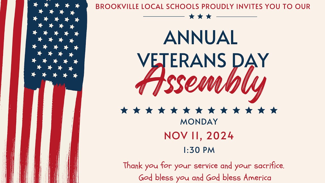 2024 Brookville Local Schools Veterans Day Program - YouTube