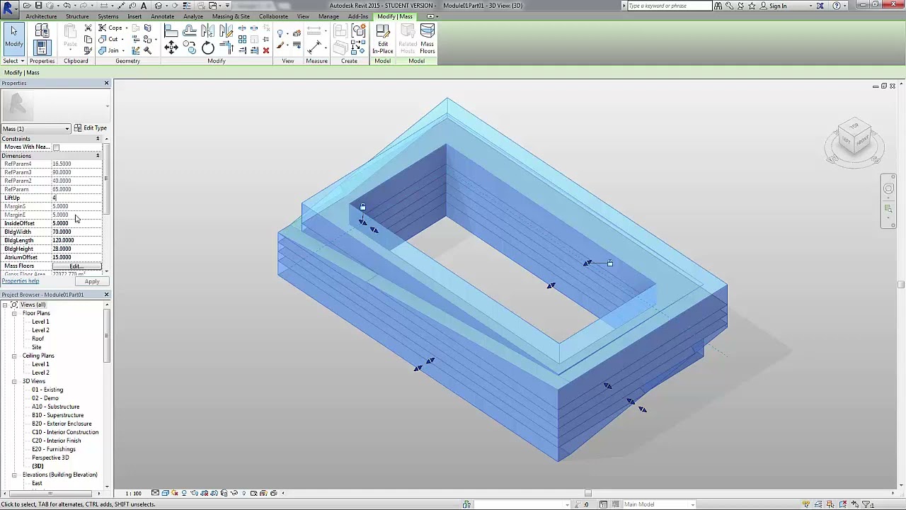 Unit 1 - Editing Elements In Revit (Part 2/5) - YouTube