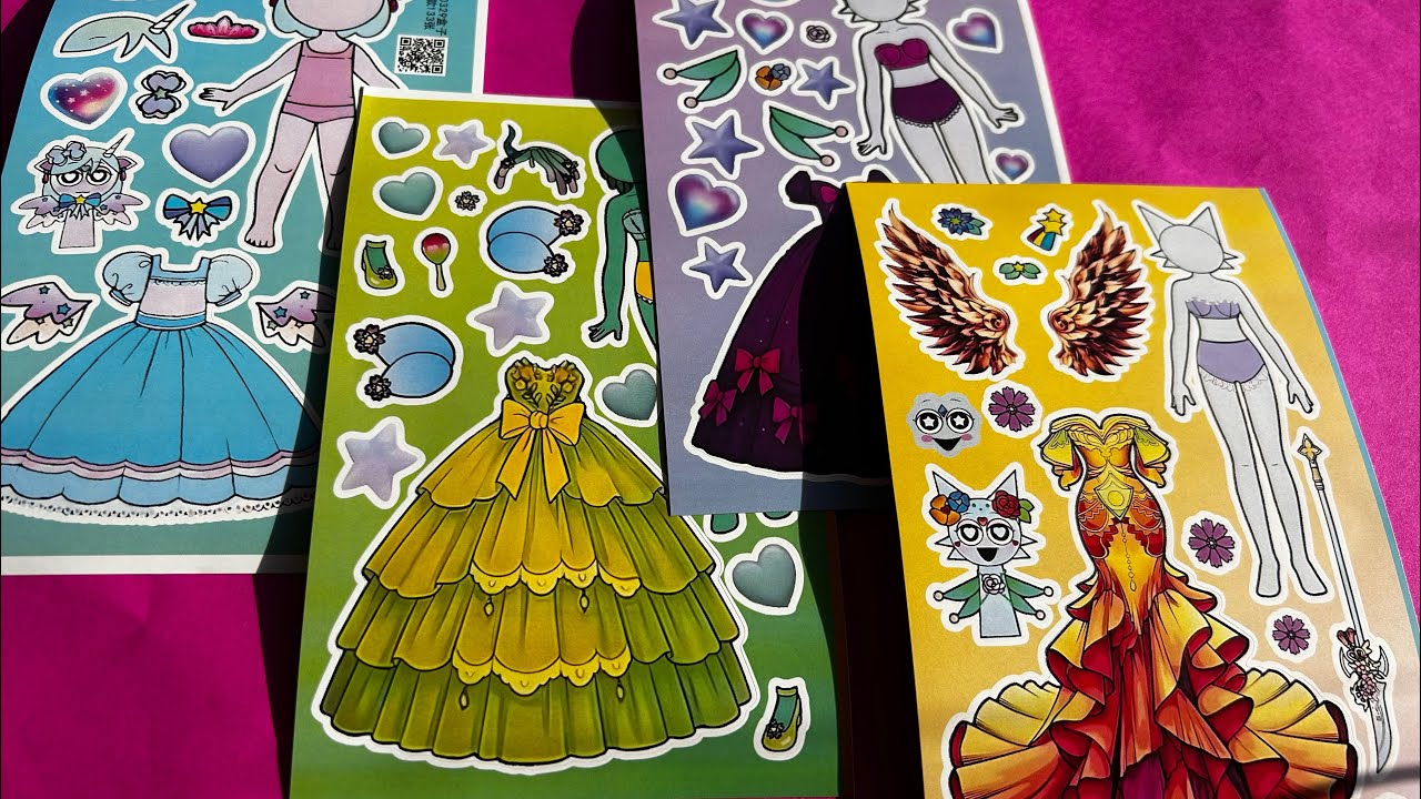 ASMR: Sprunki Dress up Styling Sticker Book DIY 💥💥💥 - YouTube