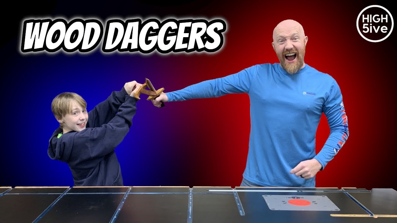 How to make Wooden Daggers - YouTube