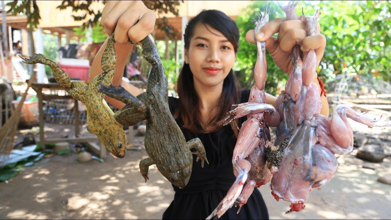 Yummy cooking frog recipe / Cooking skills / Khmer Survival Skills ...