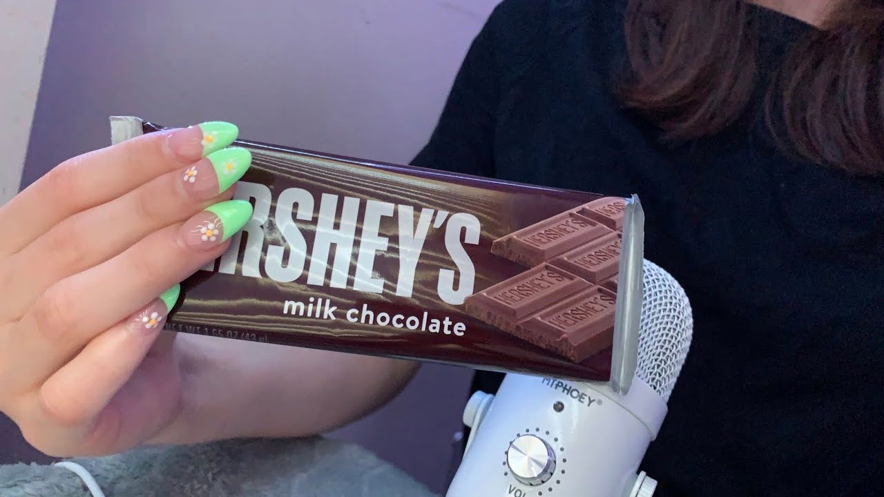 Chocolate Bar ASMR (scratching & tapping) - YouTube
