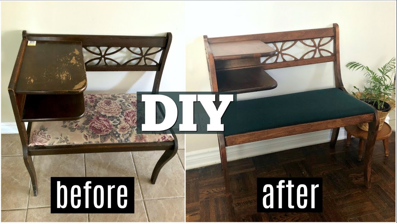 DIY Refinished/Restored Bench - YouTube