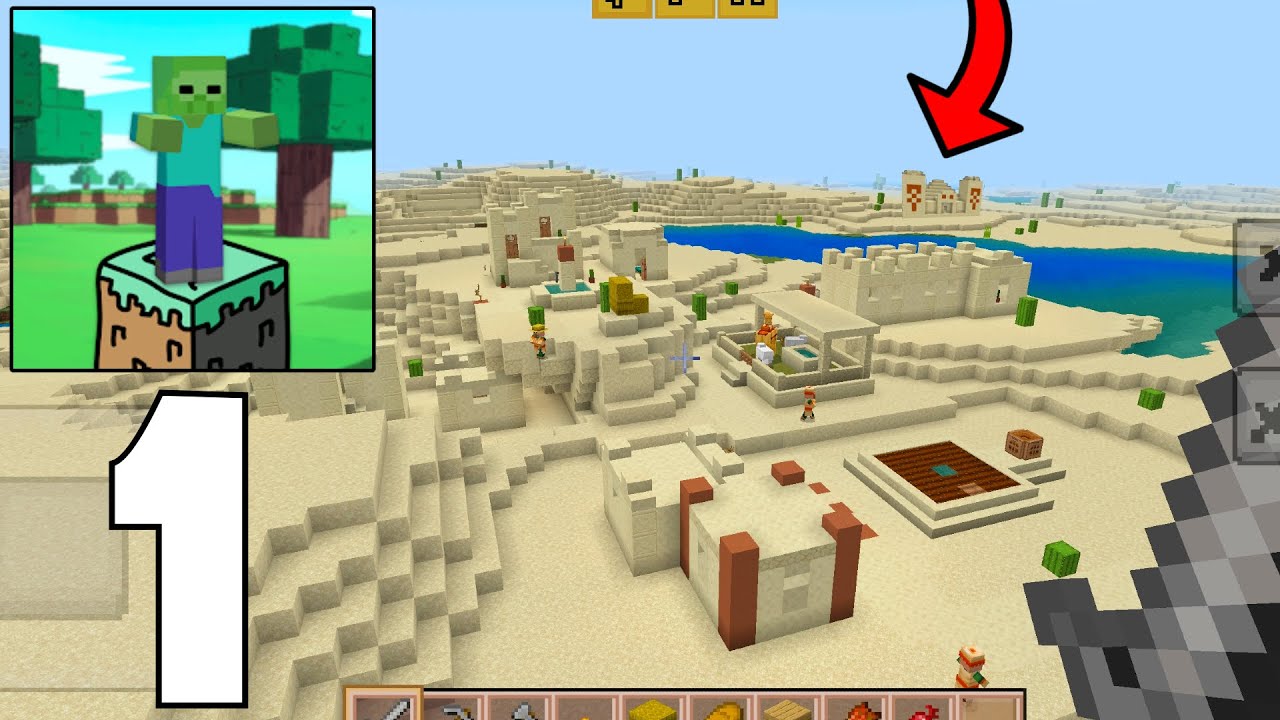 MasterCraft 4 - New Game - Survival Gameplay Part 1 (Exploring desert ...