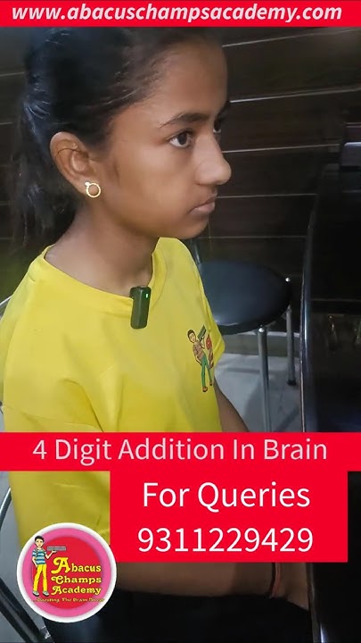 4 Digit Visualise in Brain | Abacus Student Patel Nagar #abacus #mathshorts #abacuschampsacademy ...