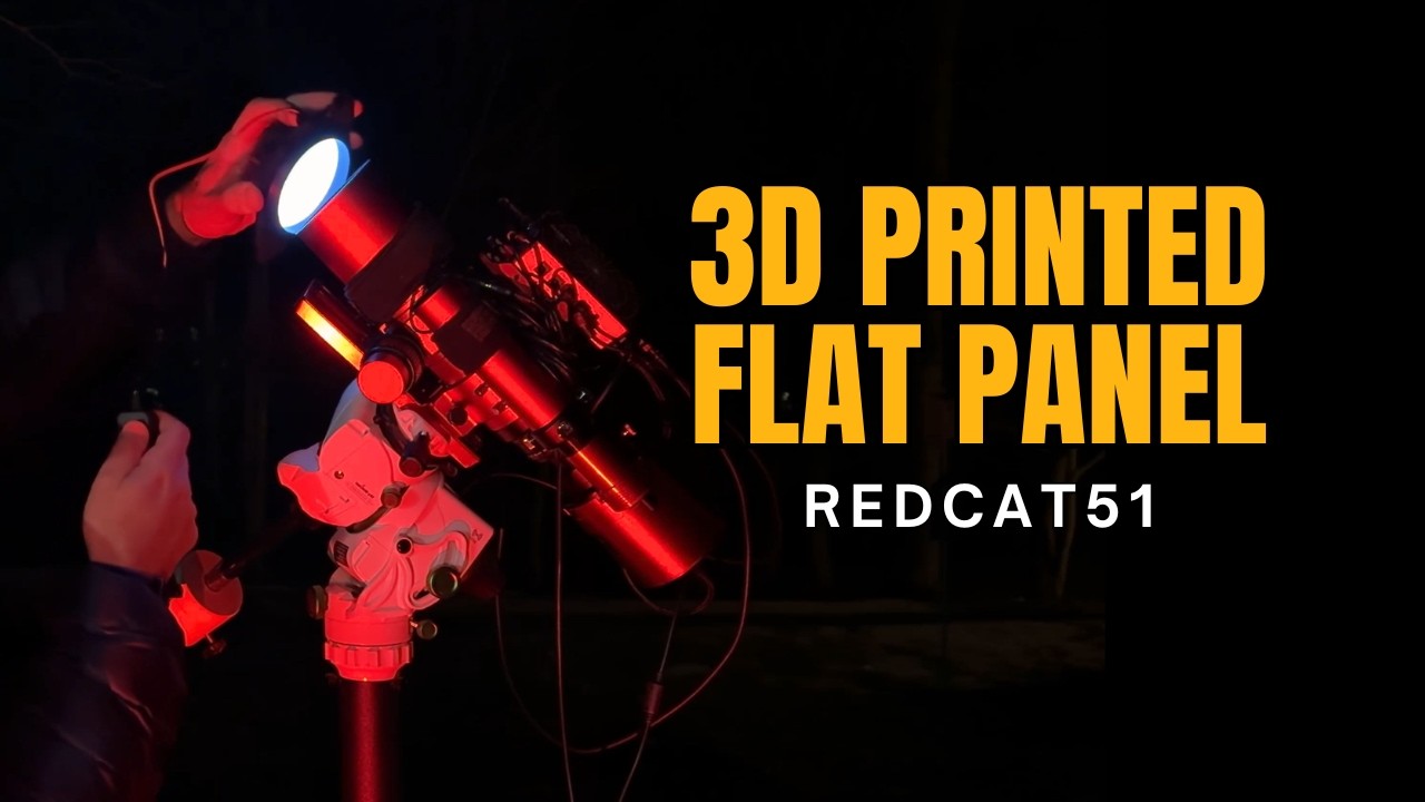 3D Printed Flat Panel for RedCat 51 | Easy Flat Frames at Night - YouTube