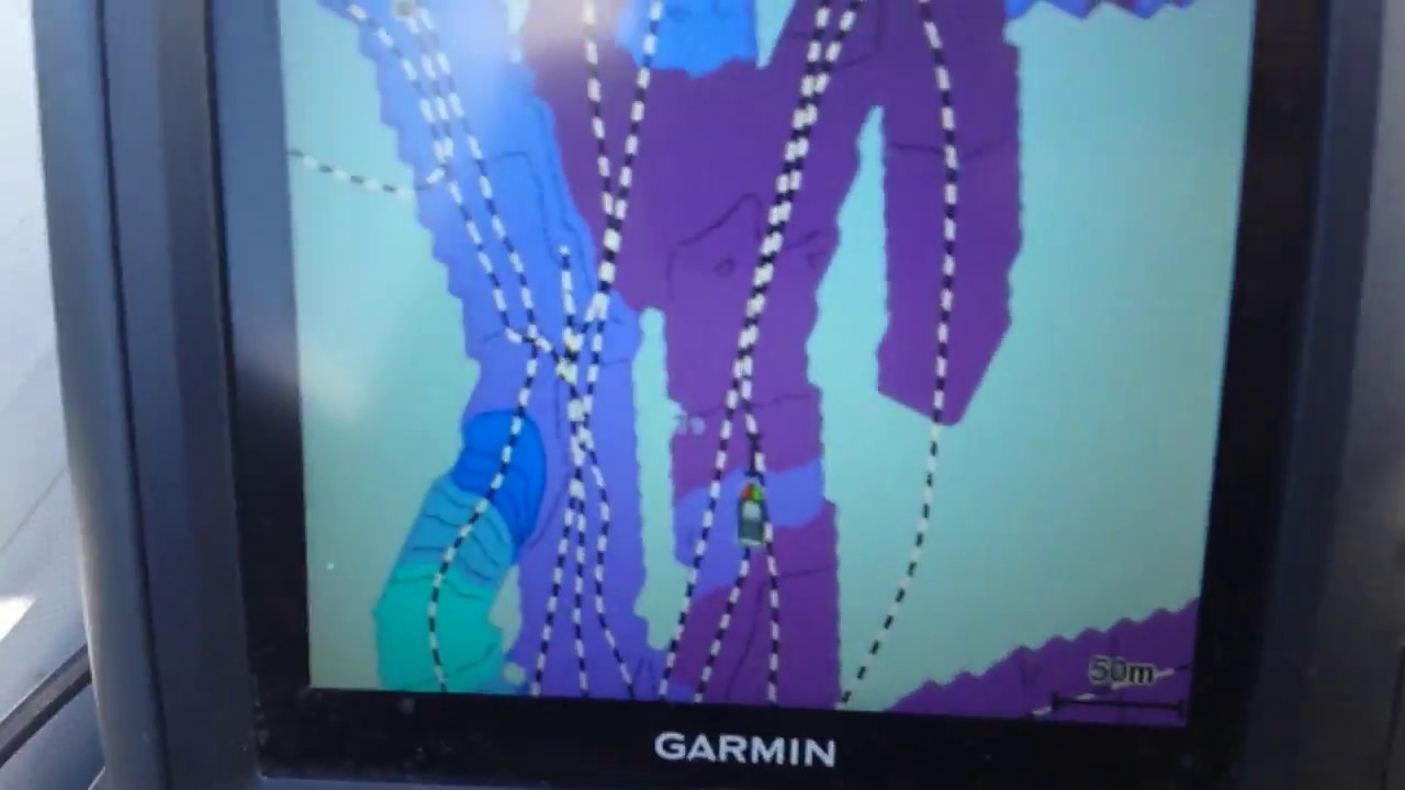 GARMIN ECHOMAP CHIRP 52DV режим Quickdraw Contours - YouTube