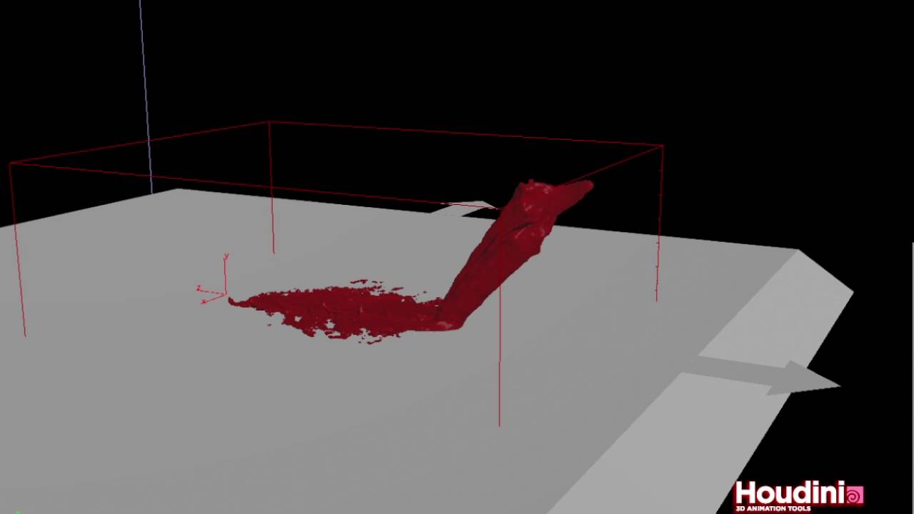 Houdini fluid sim - YouTube