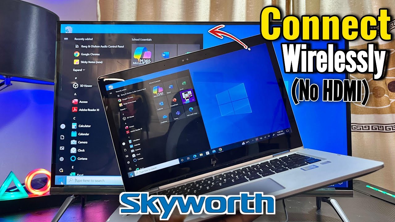 Skyworth TV: How to Screen Mirror Laptop to TV (Without HDMI) - YouTube
