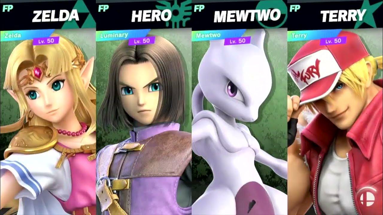 Super Smash Bros Ultimate Amiibo Fights – Weekly Finals Zelda v Luminary v Mewtwo v Terry - YouTube