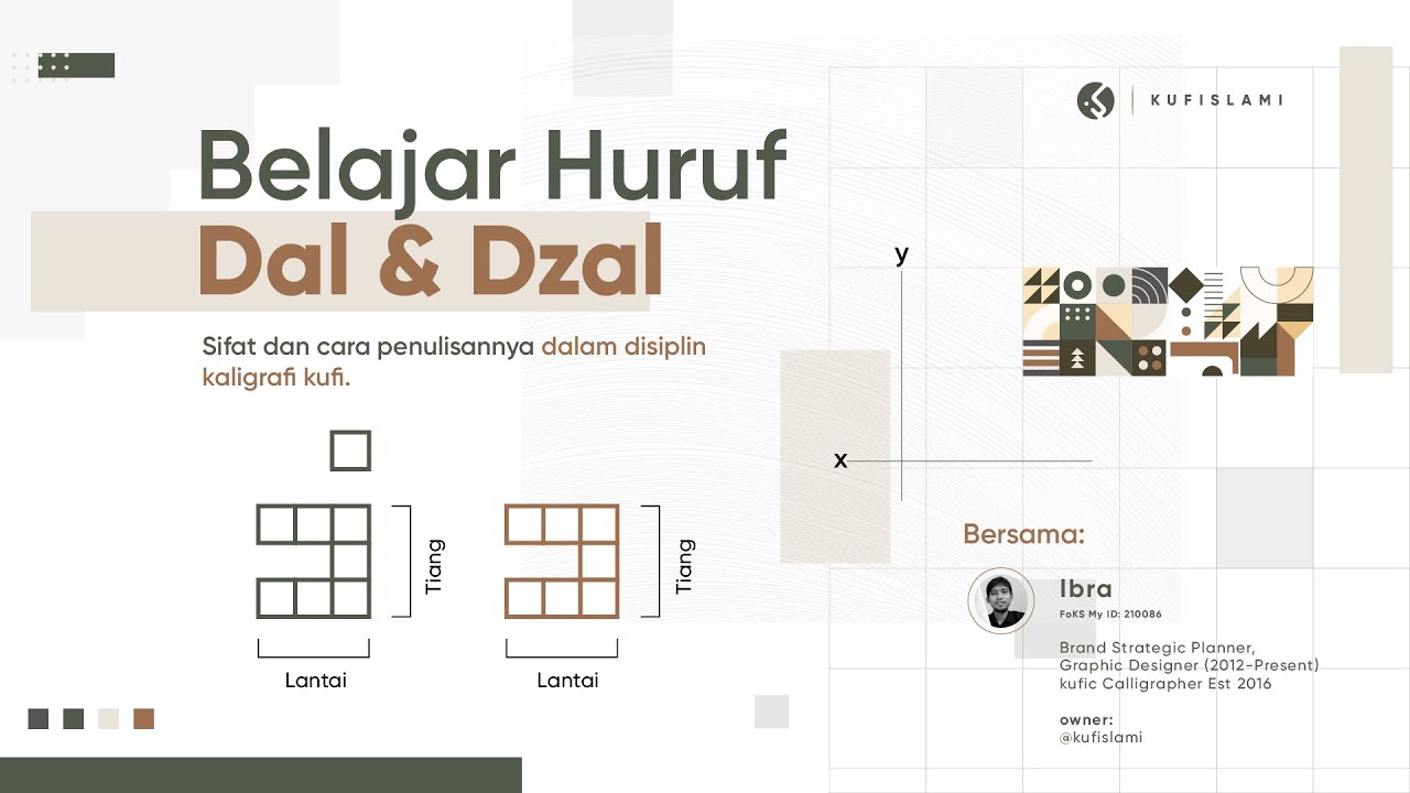 08 Huruf Dal - Dzal dan Sifatnya #kaligrafikufi #belajarkufi #kufifoks ...