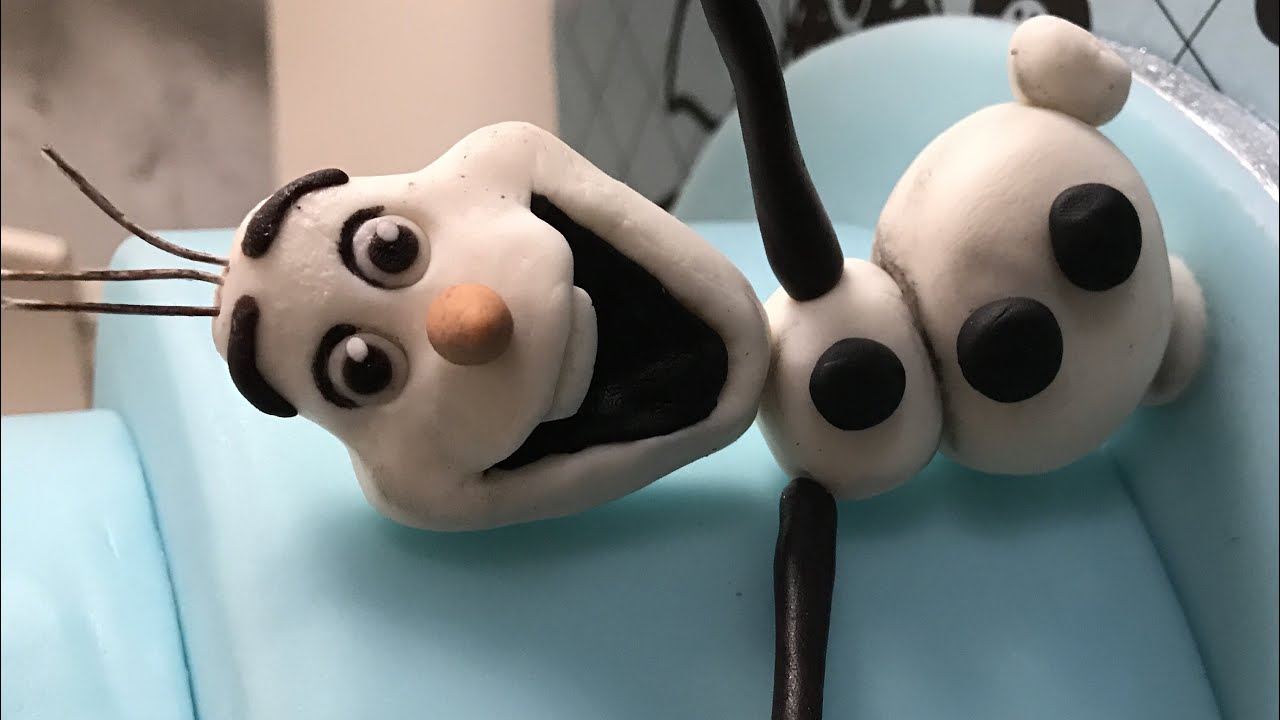 How to make clay Frozen Olaf - YouTube