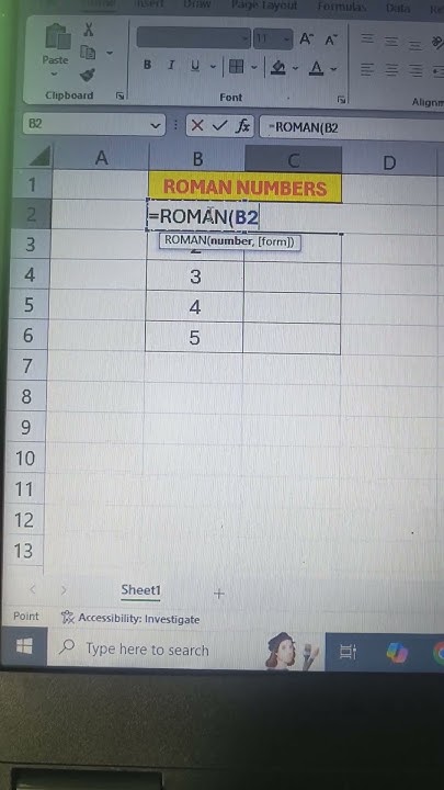 ROMAN NUMBER IN EXCEL || EXCEL SHORTS || ADVANCE EXCEL || ROMAN NUMBER || COMPUTER SHORTS ...