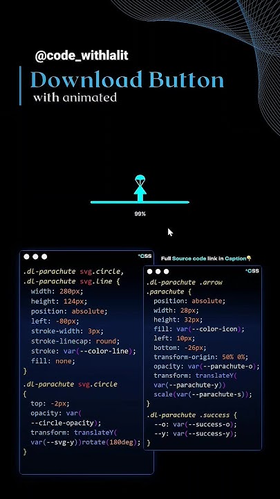 Animated Download Button Using Css🧑💻 Coding Programming 2024 Cssanimation Csstricks Css