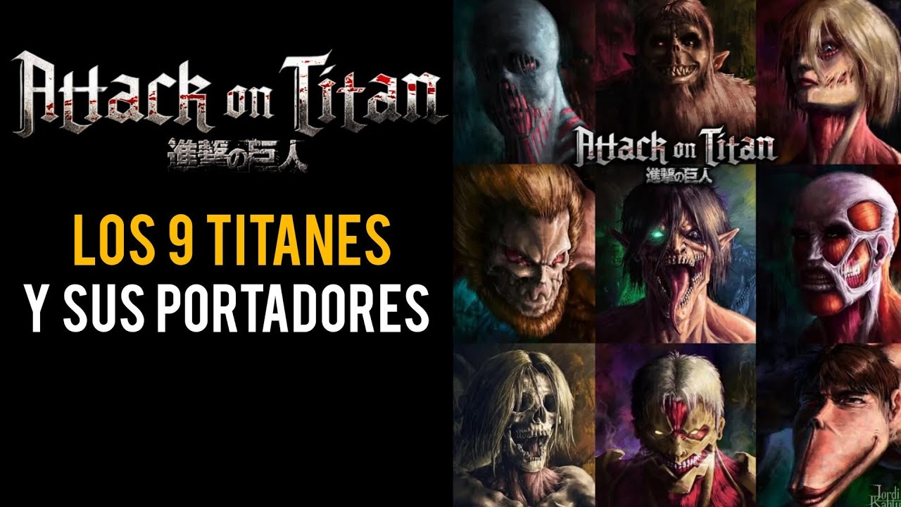 9 Titanes Cambiantes de Attack on Titan ¿Quién los tiene? Shingeki no ...