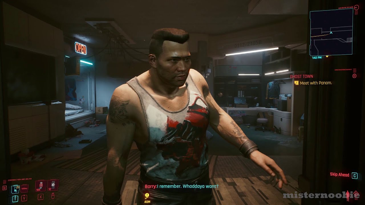 Cyberpunk 2077 - Talk to Barry, Happy Together BAD ending walkthrough ...