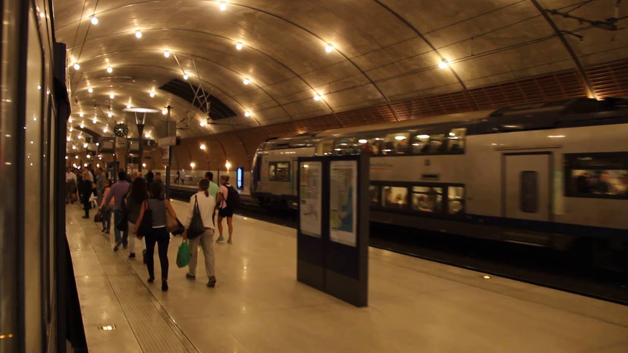 Train ride from Nice to Monte Carlo along the Cote d'Azur - YouTube