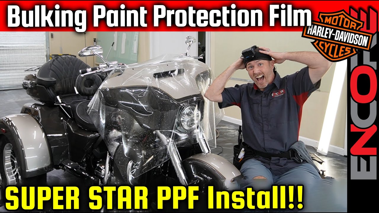 Harley Davison Paint Protection Film Installation (DIY Motorcycle PPF ...