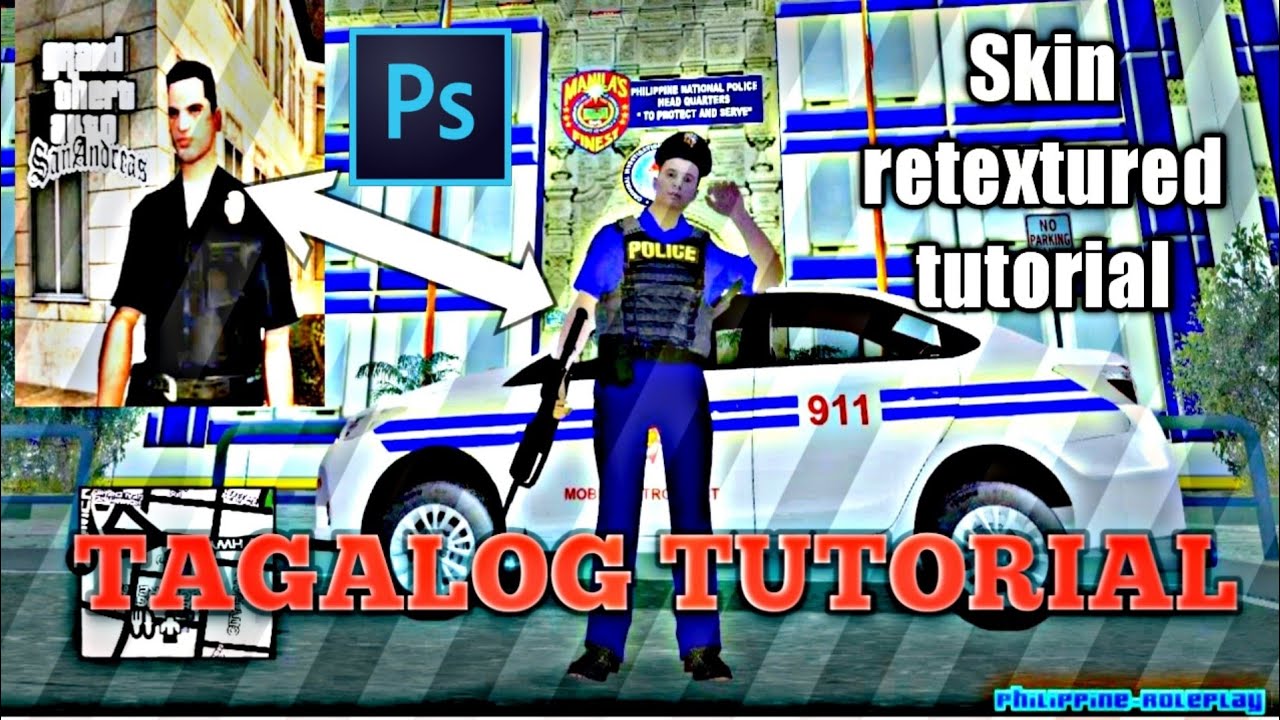 GTA San Andreas SKIN Retextured/LSPD to PNP skin + vest/GTA SAMPHRP ...