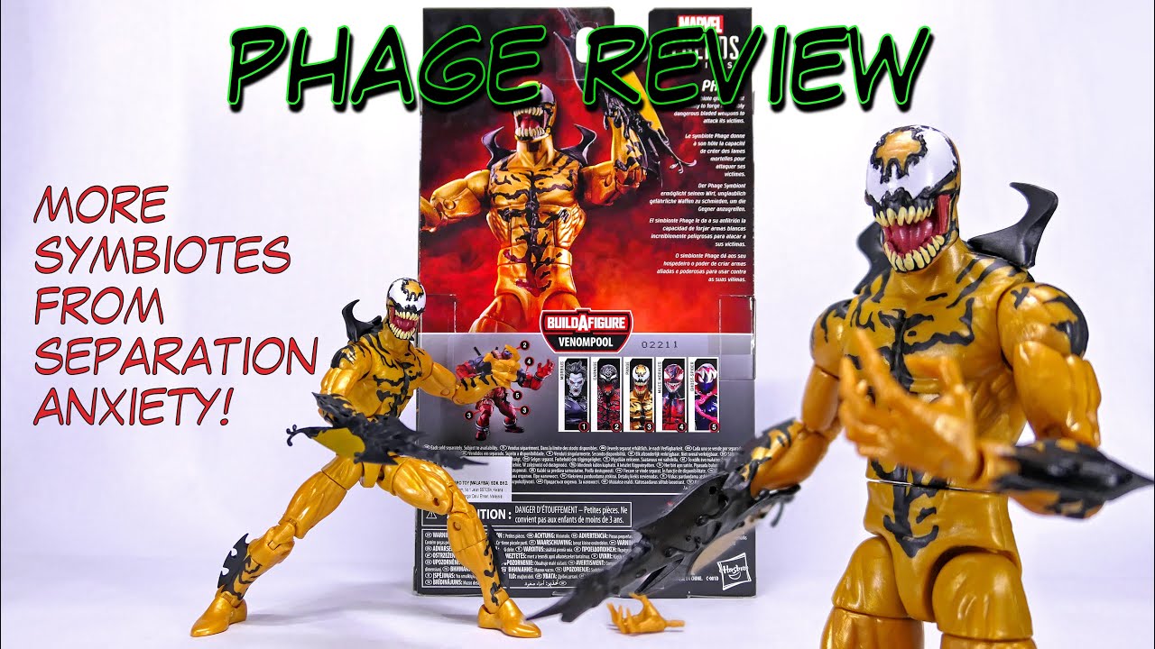 Phage Unboxing and Review Marvel Legends Venompool Wave Hasbro - YouTube
