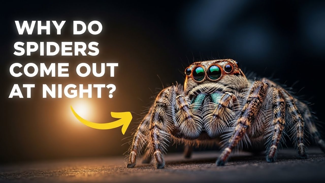 Why Do Spiders Come Out at Night?🕷️ - YouTube