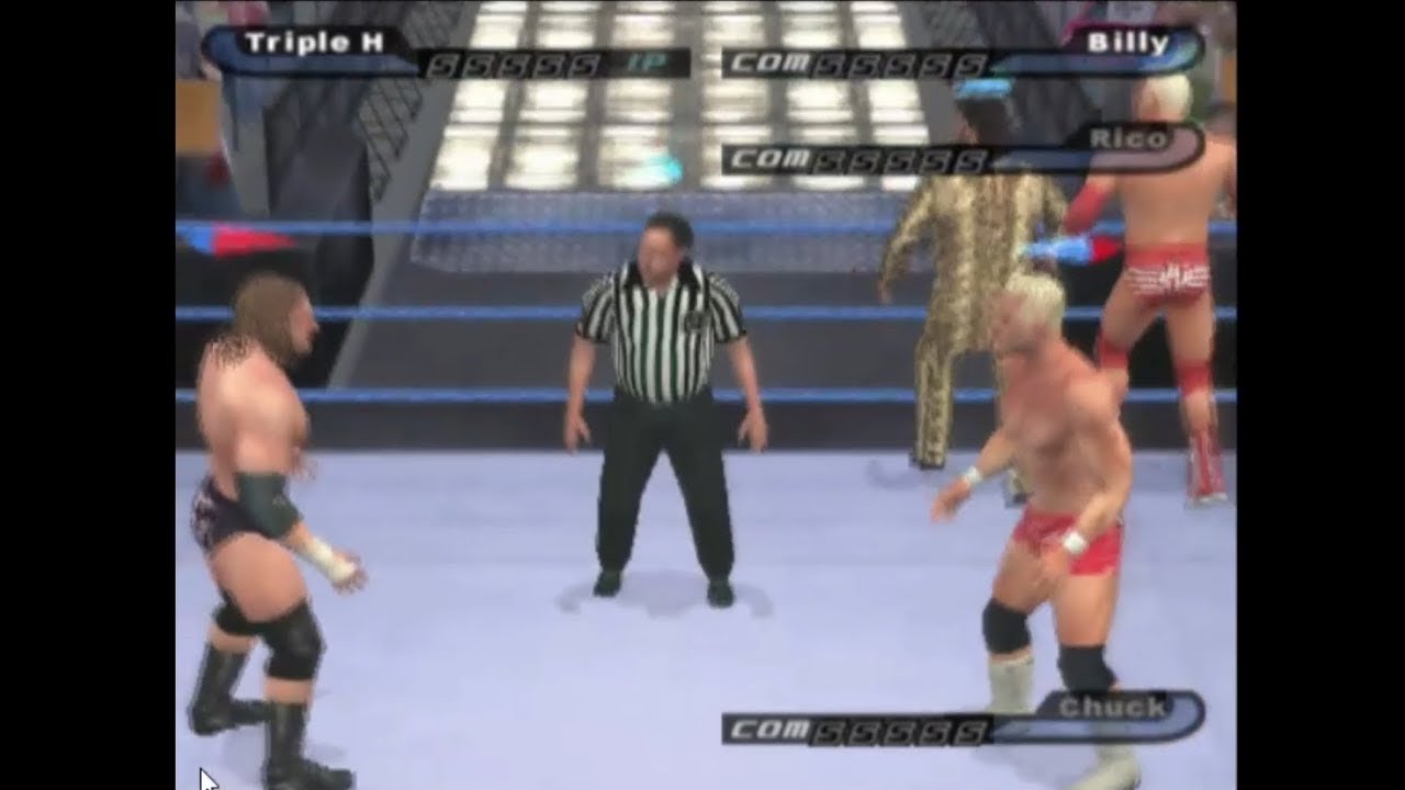 WWE Smackdown! Shut Your Mouth PS2 2002 Triple H Vs Billy Gunn On ...