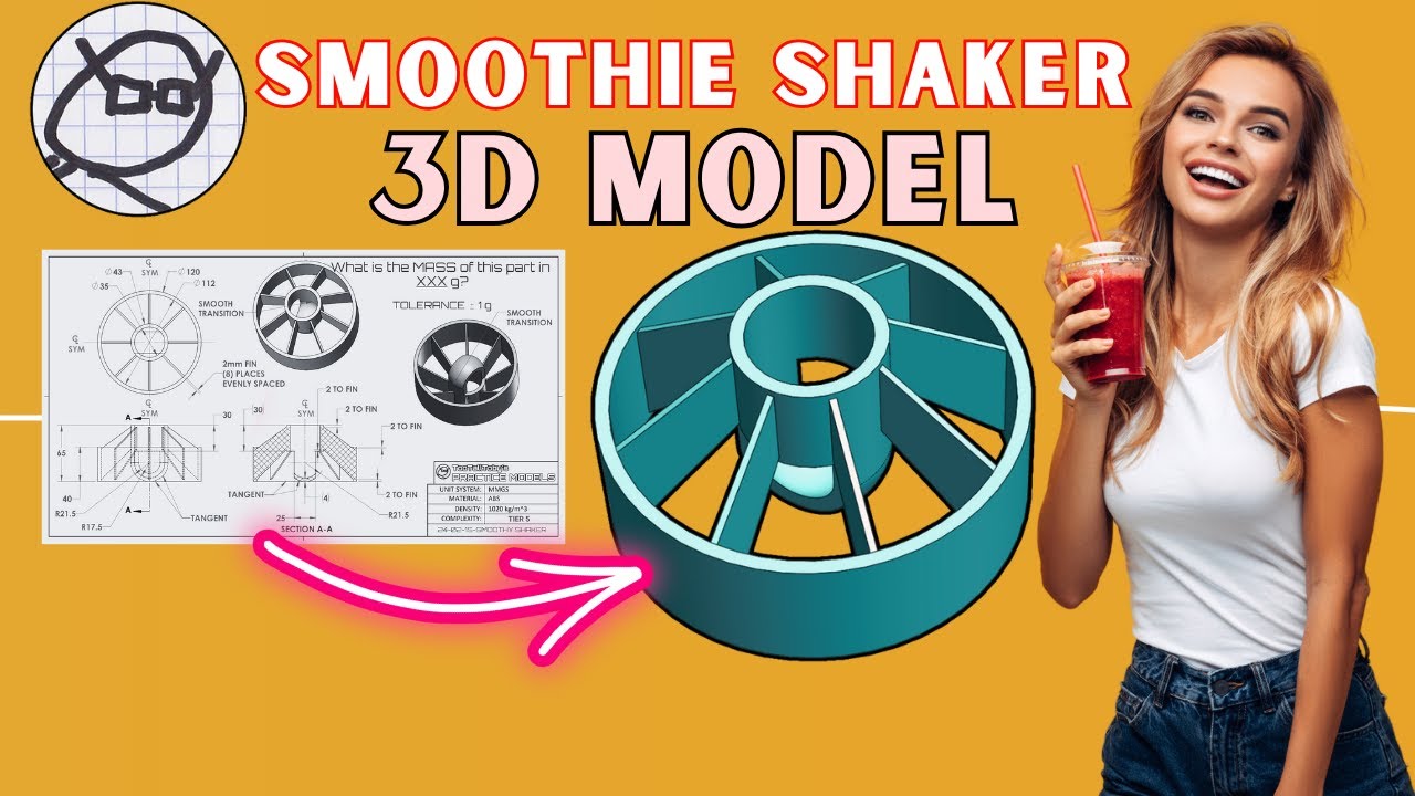 CAD Practice Model Challenge - Onshape, SolidWorks, Alibre, Fusion360 ...