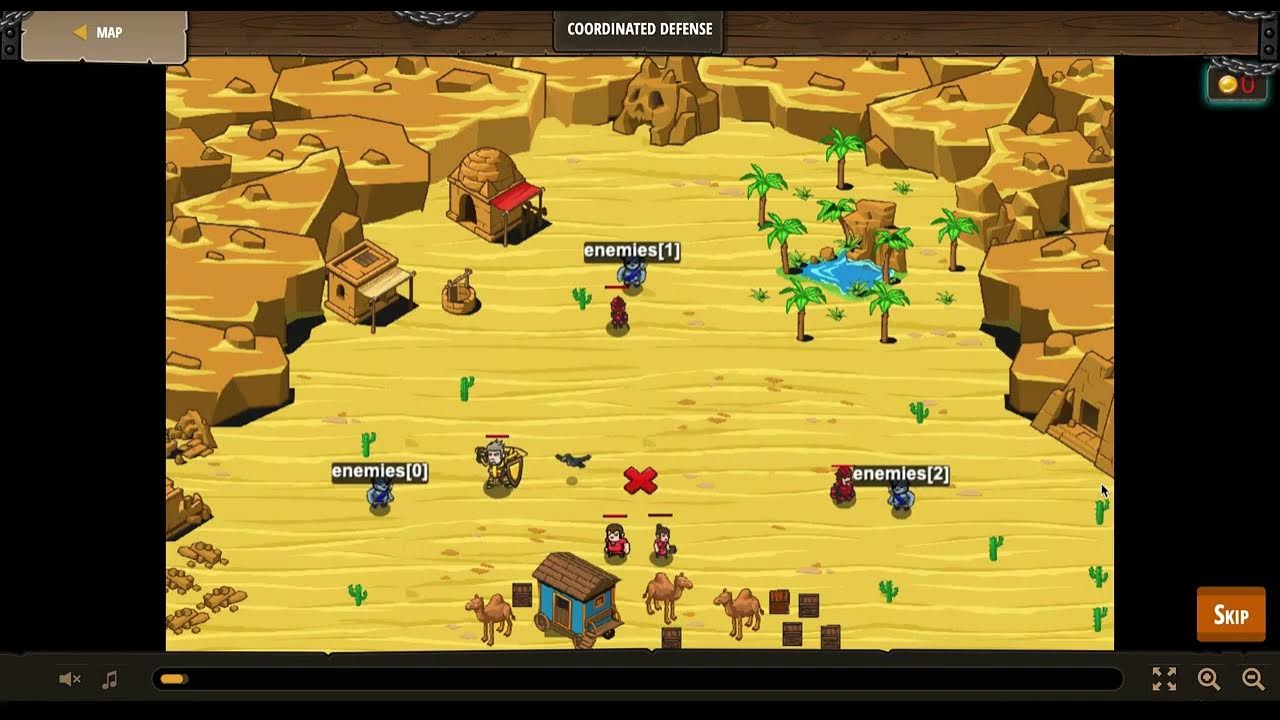 CodeCombat - Coordinated Defense - JavaScript - YouTube