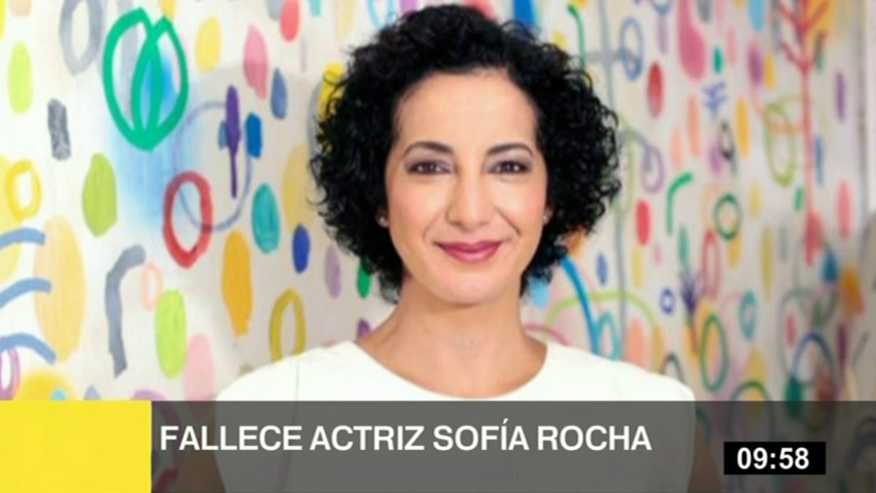 Actriz Sofía Rocha falleció esta mañana en San Miguel - YouTube