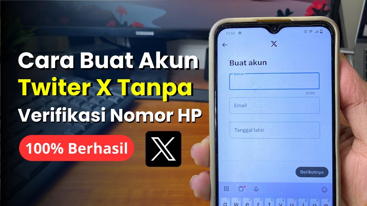 Cara membuat Akun twitter X tanpa Verifikasi nomor hp 2024 | Bikin akun ...