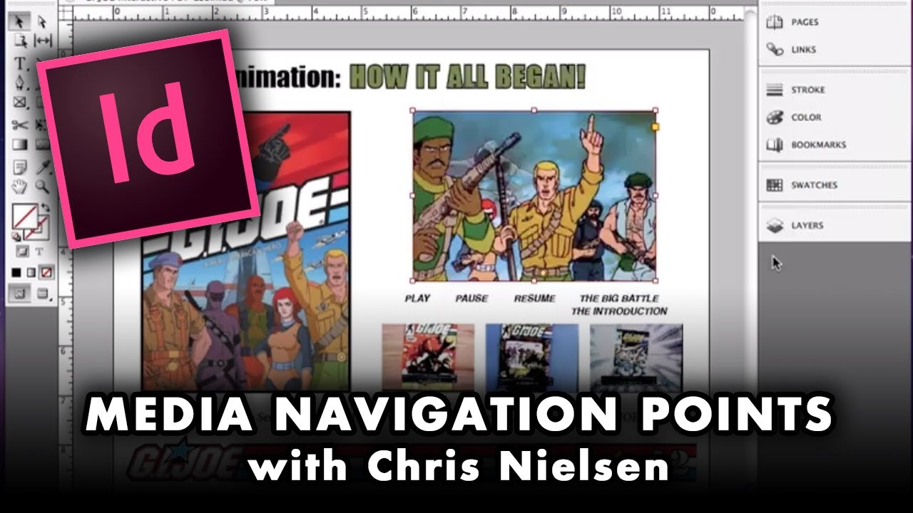 Setting Up Navigation Points in a Video File in InDesign - YouTube