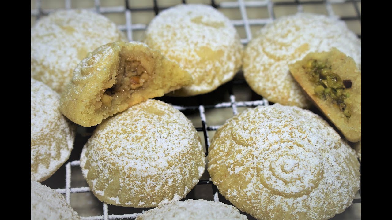 Maamoul cookies (Nut filled middle eastern cookies) - YouTube