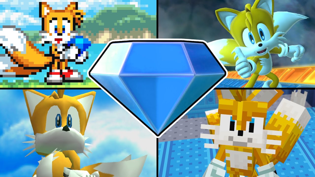All of Tails' Reactions by getting a Chaos Emerald - YouTube