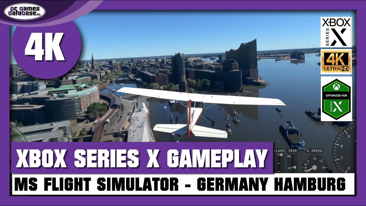 MS Flight Simulator: Deutschland - Hamburg Rundflug - Cessna | 4K 60FPS ...