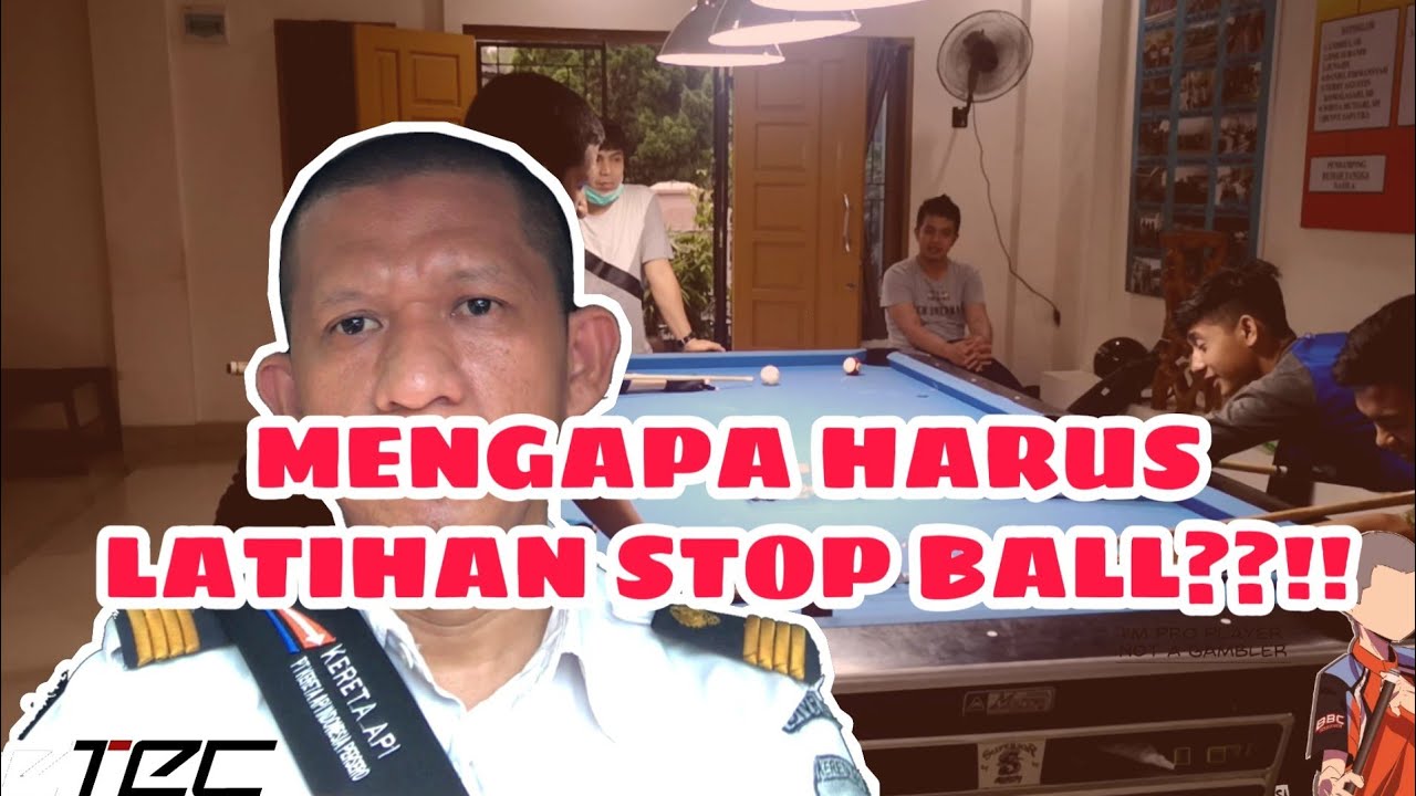STOP BALL.. Latihan penting yang di sepelekan pemula billiard - YouTube