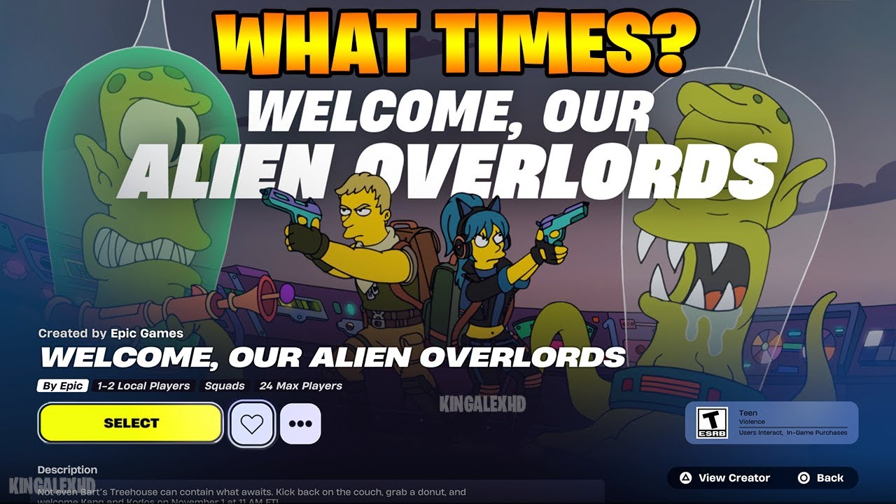 What Time Is the Welcome Our Alien Overlords Event START In Fortnite ...