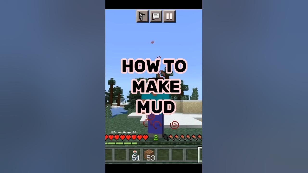 HOW TO MAKE A MUD IN MINECRAFT#shorts #shortvideo #minecraft # ...