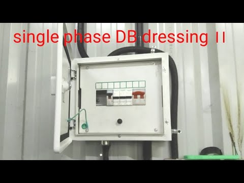 How to DB dressing, single phase DB dressing and Connection।। - YouTube