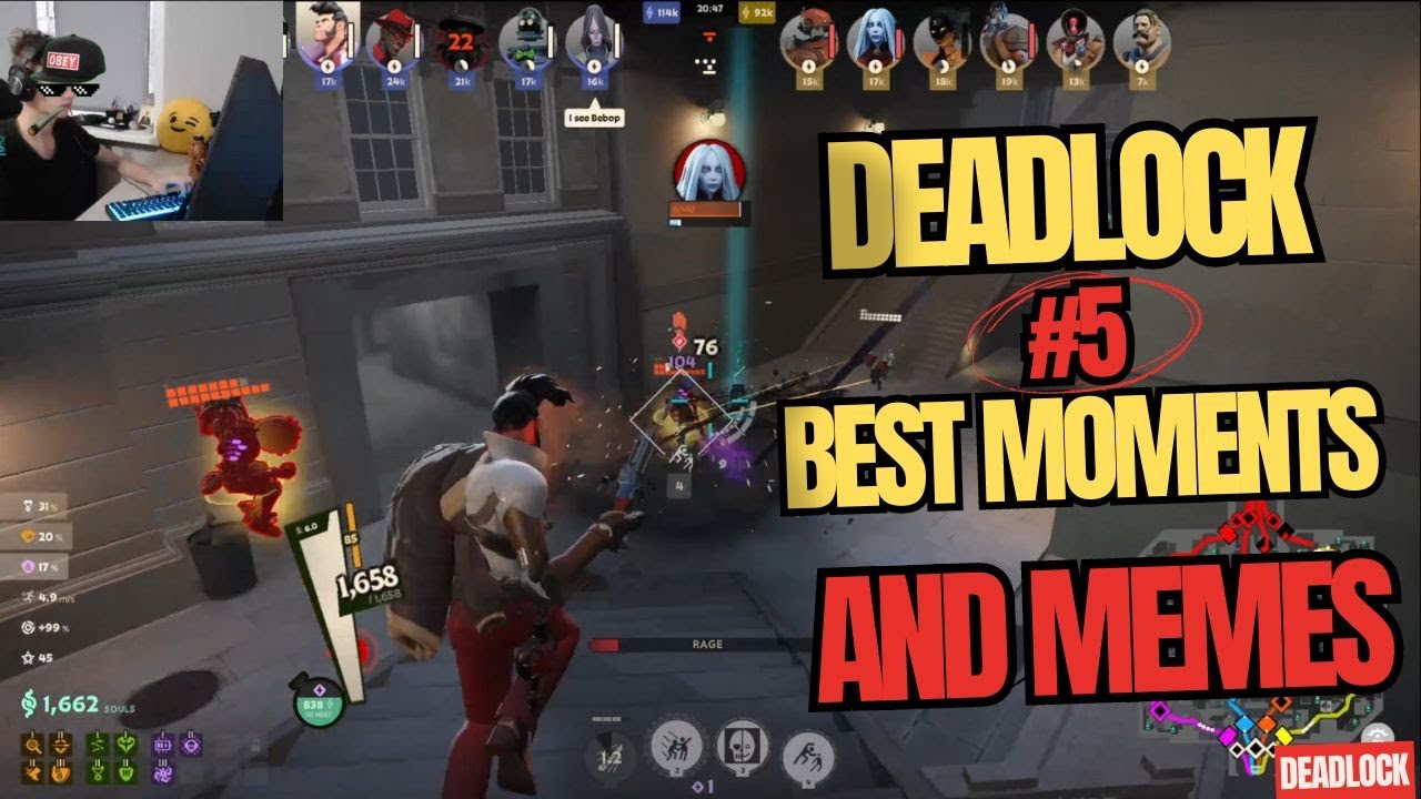 Deadlock Best Highlights & Funny Moments #5 Gameplay/Build and Memes ...