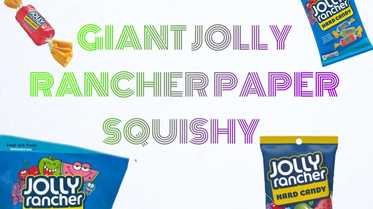 JOLLY RANCHER PAPER SQUISHY BUT IT'S GIANT. kinda - YouTube