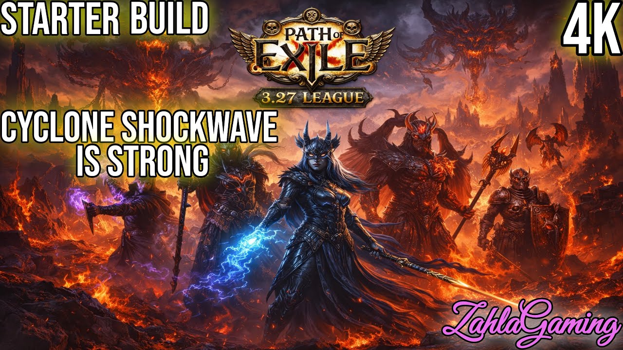 🌀⚡ Shockwave Cyclone WRECKS Early Game | POE 3.27 League Starter | 4K ...