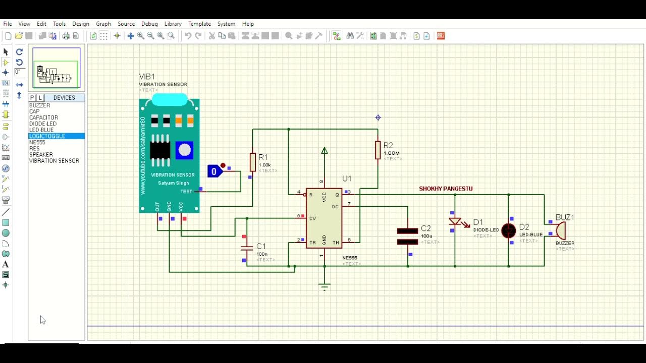 Cara Kerja Rangkaian Sistem Pendeteksi Gempa Bumi dengan Sensor Getar ...