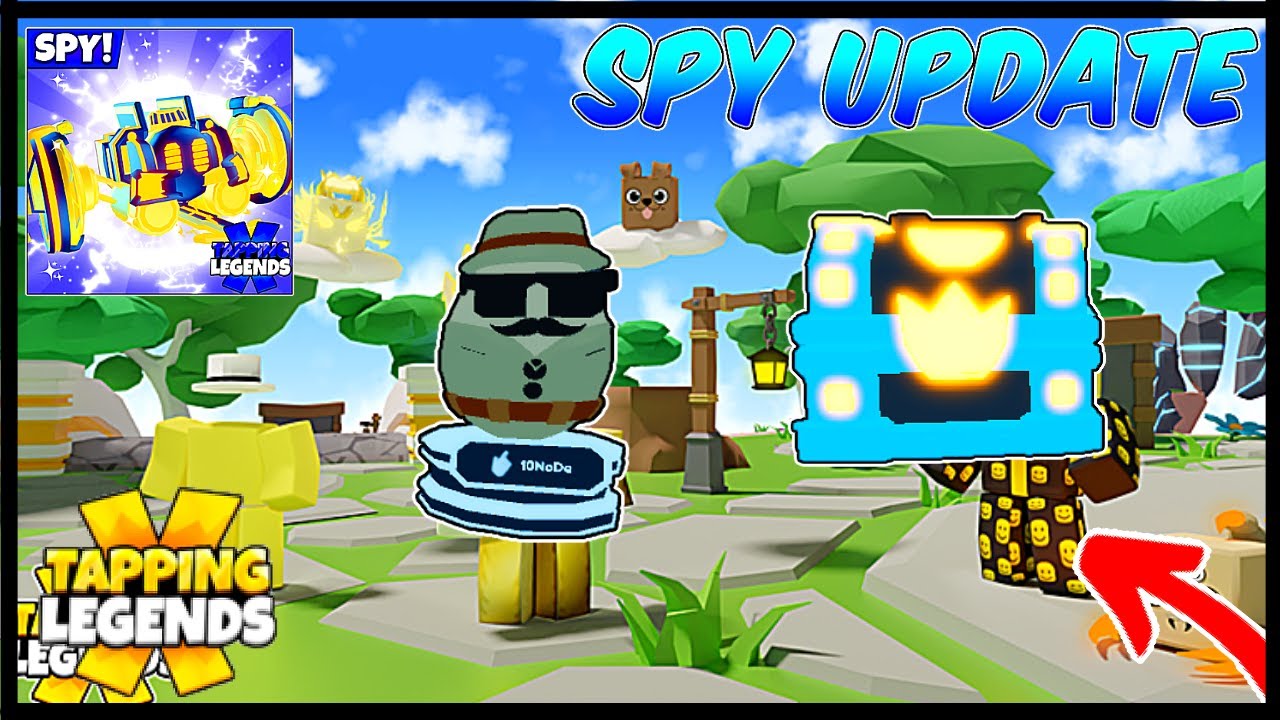 [🕵️SPY!] ⚡ TAPPING LEGEND X UPDATE(🕵️SPY WORLD!, 🌀MYSTERIOUS PORTAL🥚NEW ...