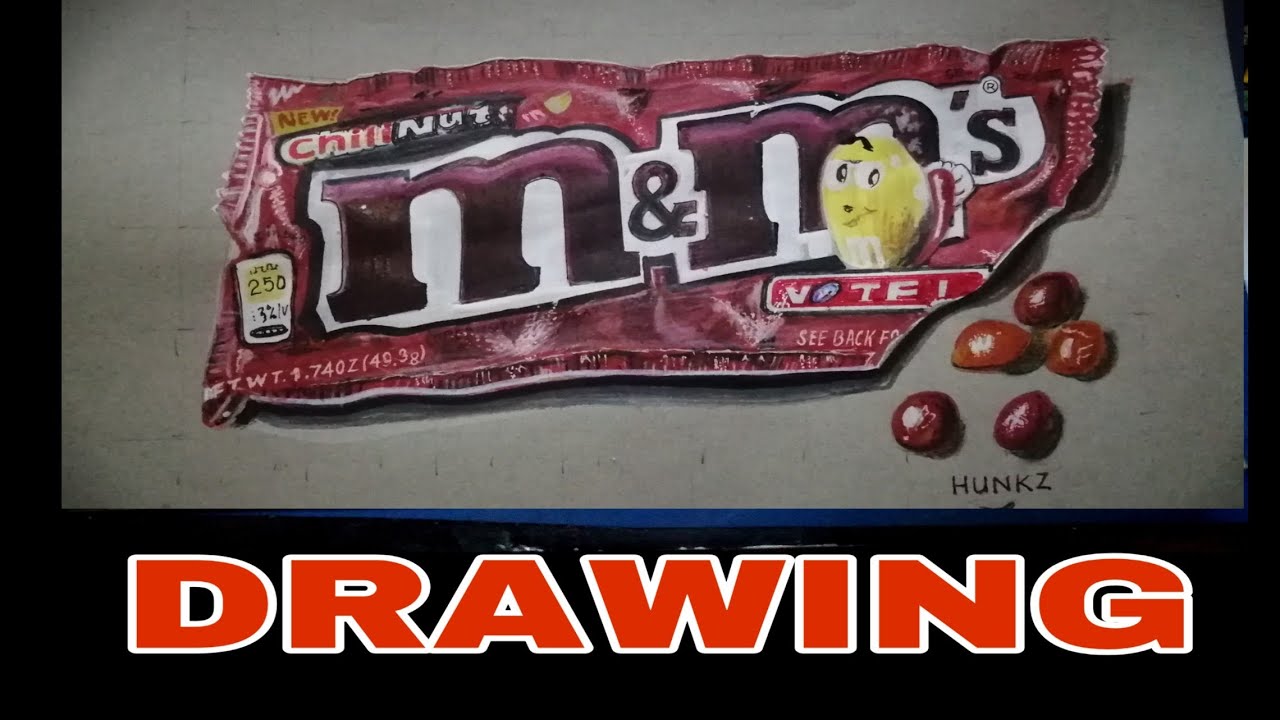 Bag of M&M's drawing - YouTube